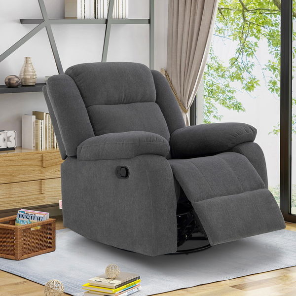 Buy Duroflex Avalon Rocking & Revolving Single Seater Fabric Recliner ...