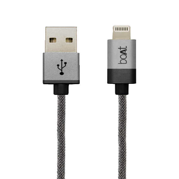 Buy boAt LTG 500 Indestructible Apple Certified Lightning Cable 1 Meter ...